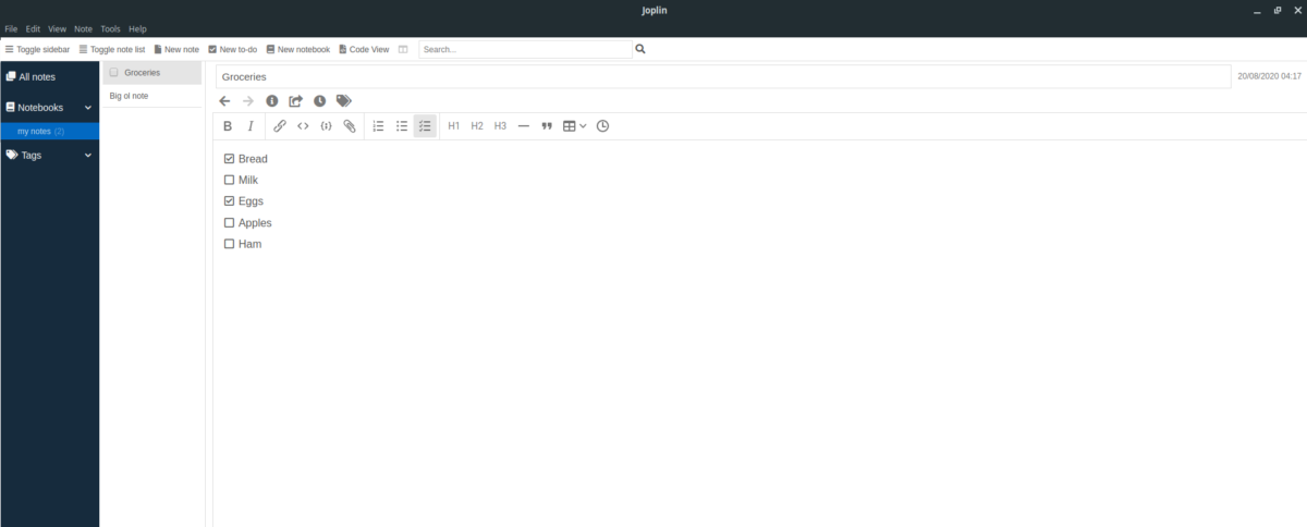 How to set up the Joplin note-taking app on Linux