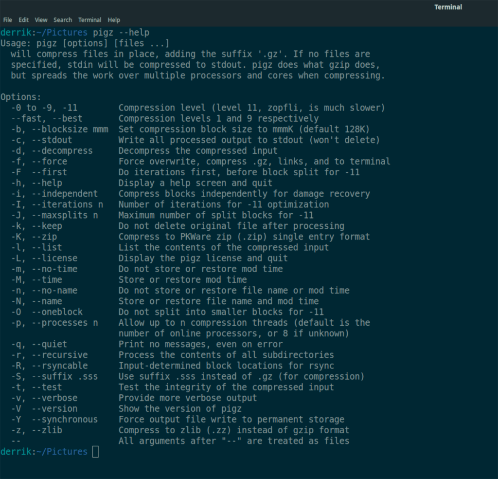 How to compress files on Linux faster with Pigz