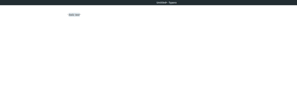 How to use the Typora markdown editor on Linux