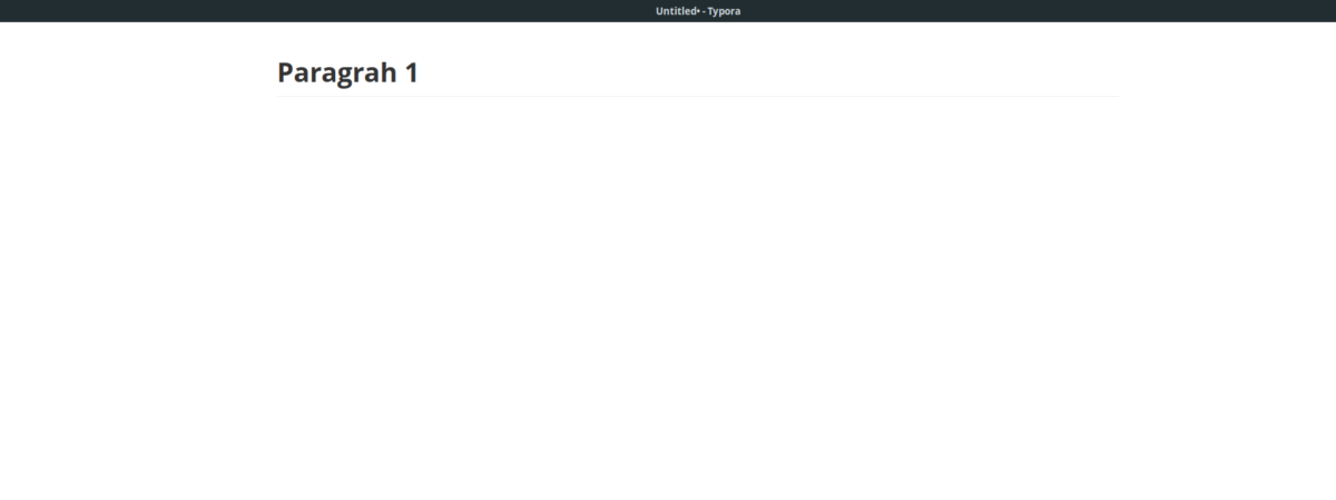 How to use the Typora markdown editor on Linux