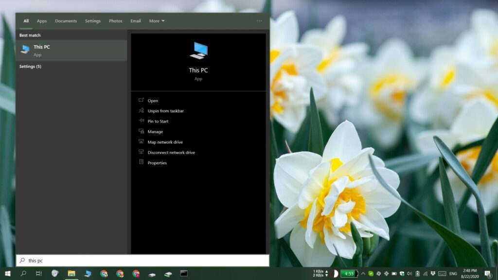 How to add accent color and dark theme to Windows Search on Windows 10
