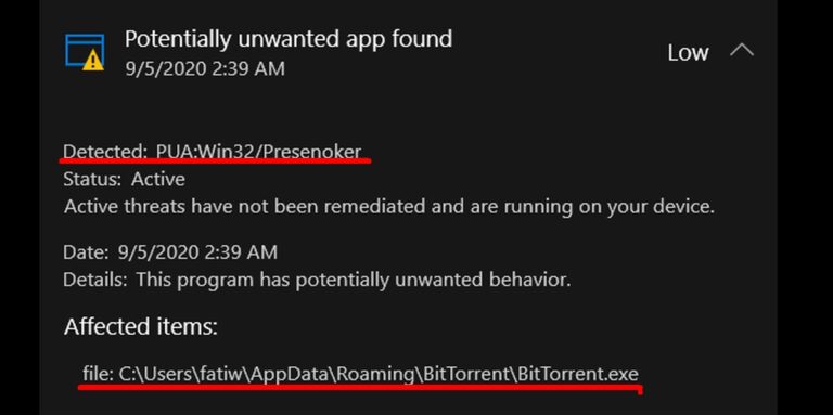 How to fix 'Potentially unwanted app found' message on Windows 10