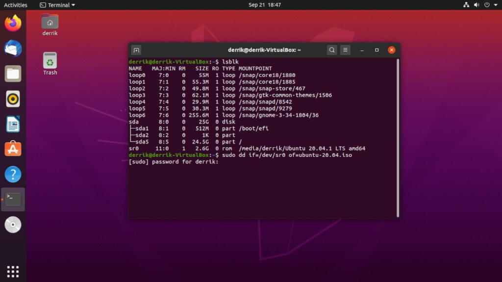 How to backup CD-roms to ISO format on Linux