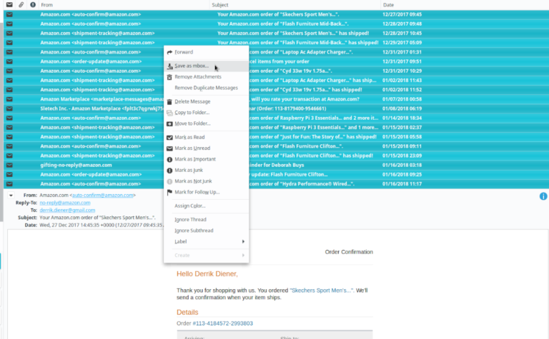 How to import email from Evolution to Thunderbird on Linux