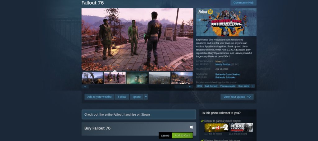 How to play Fallout 76 on Linux