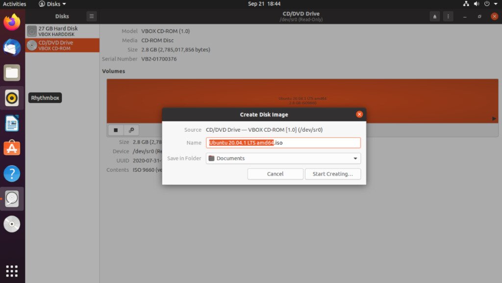 How to backup CD-roms to ISO format on Linux