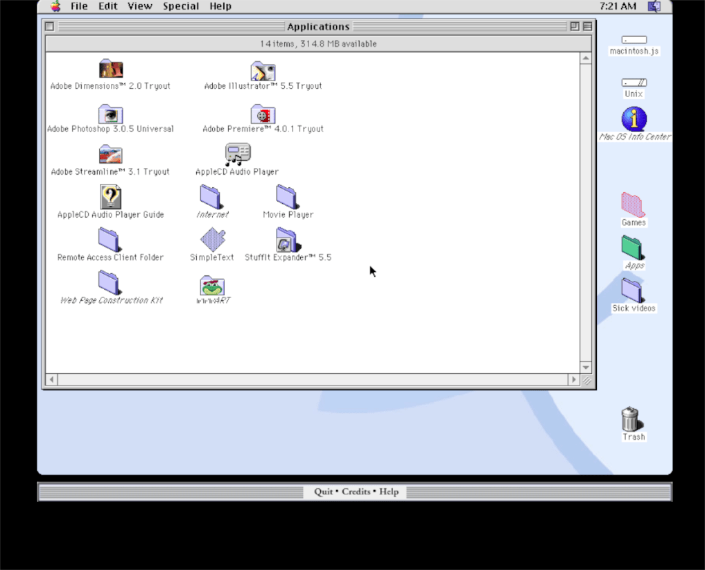 How test out Mac OS 8 on Linux