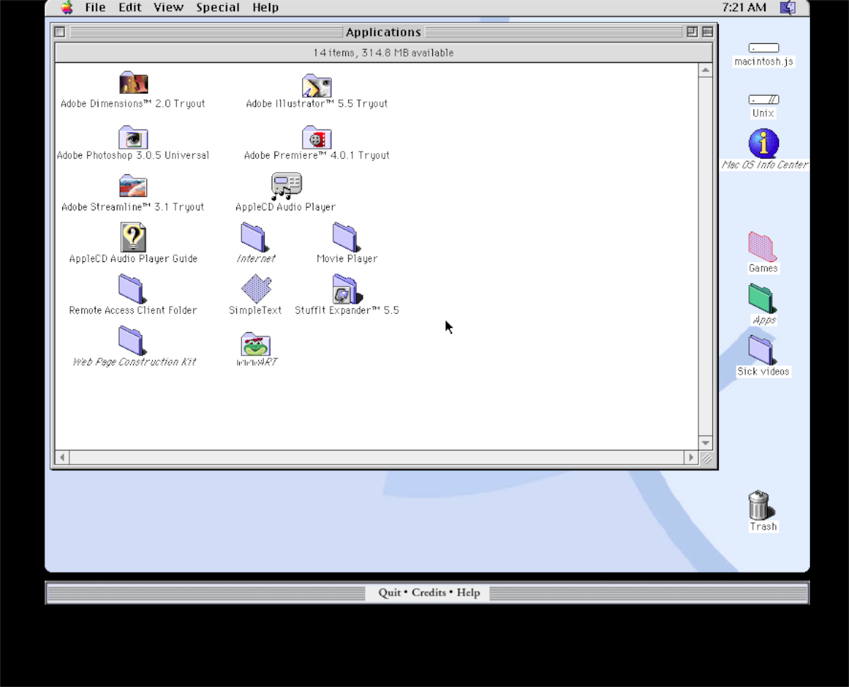 How test out Mac OS 8 on Linux