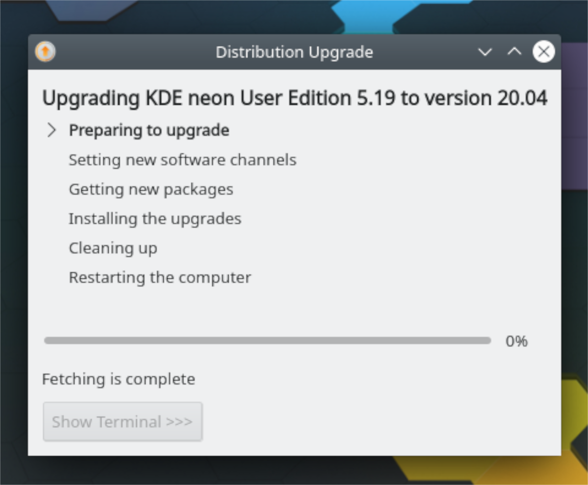 How to upgrade to KDE Neon 20.04 How to upgrade to KDE Neon 20.04
