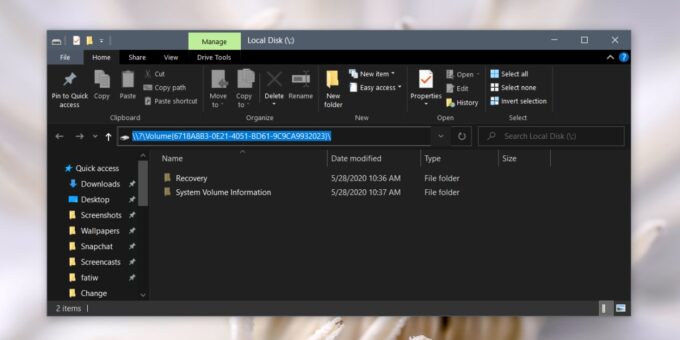 How to access the recovery and boot partition in Windows 10