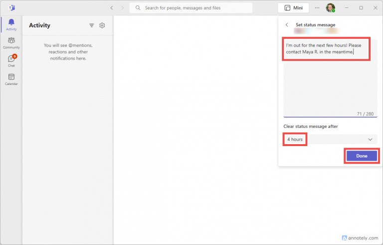 How to Set Out of Office in Teams (Full Guide) | AddictiveTips 2024