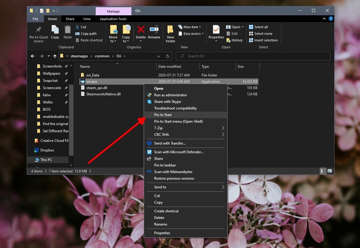 How to add Steam games to the Start Menu on Windows 10