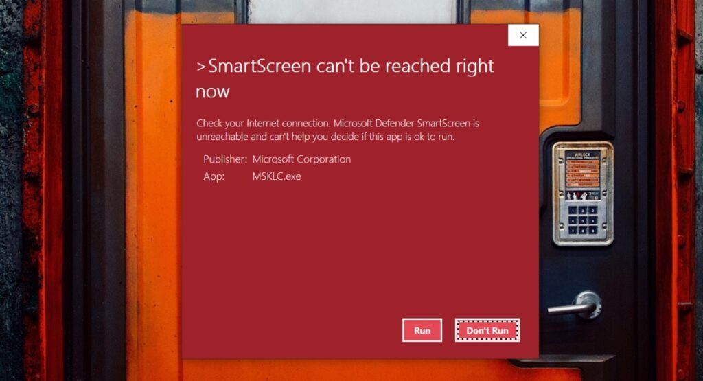 How to fix "SmartScreen can't be reached right now" on Windows 10
