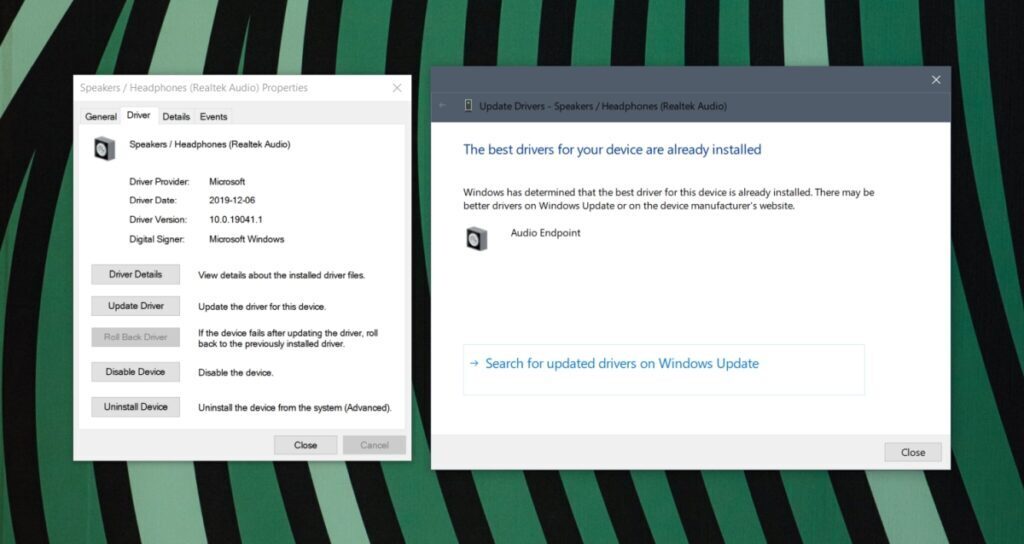 How to install audio drivers on Windows 10