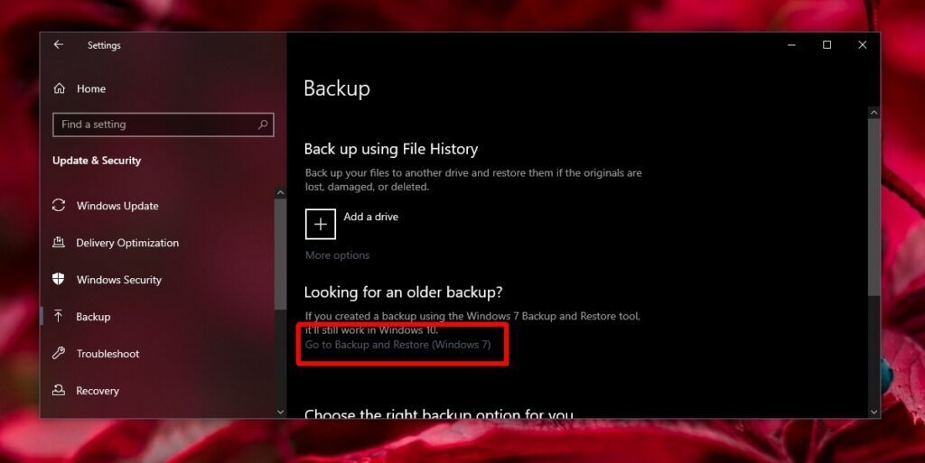 How to change backup schedule on Windows 10