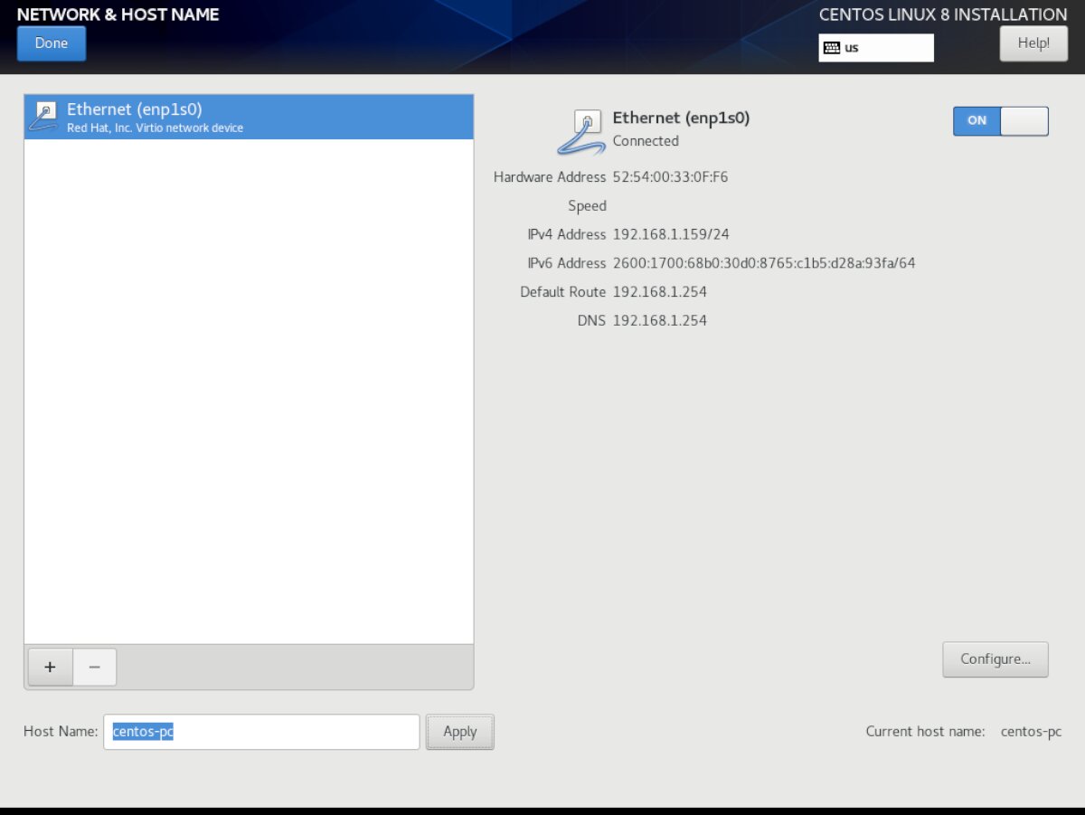 How to install CentOS 8 workstation