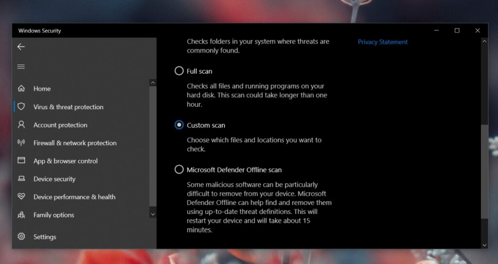 How to scan a file or folder with Windows Defender on Windows 10
