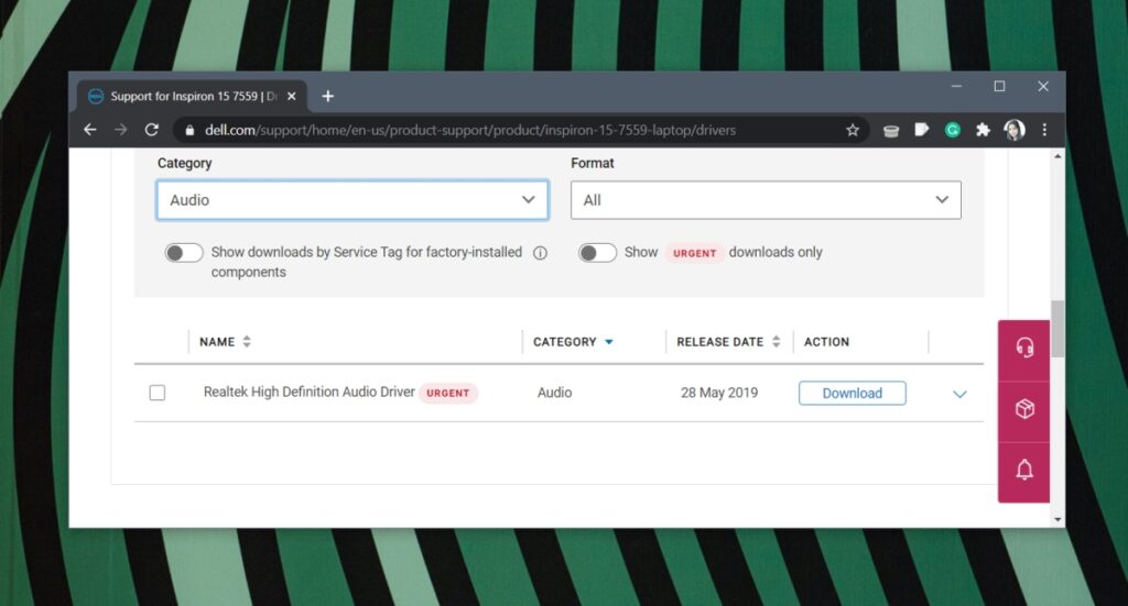 How to install audio drivers on Windows 10