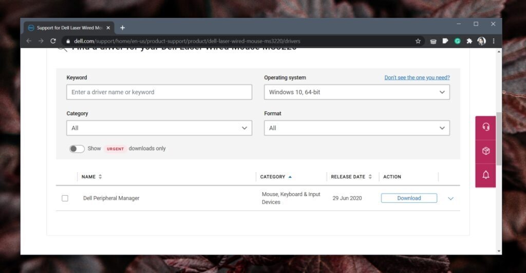 How to install Mouse drivers on Windows 10
