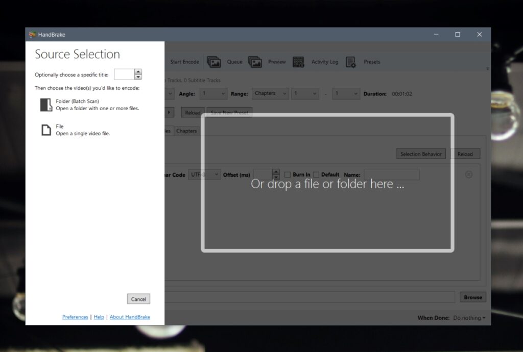 How to embed subtitles in a video on Windows 10