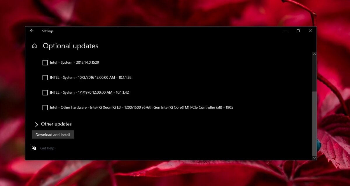 How to install optional updates on Windows 10