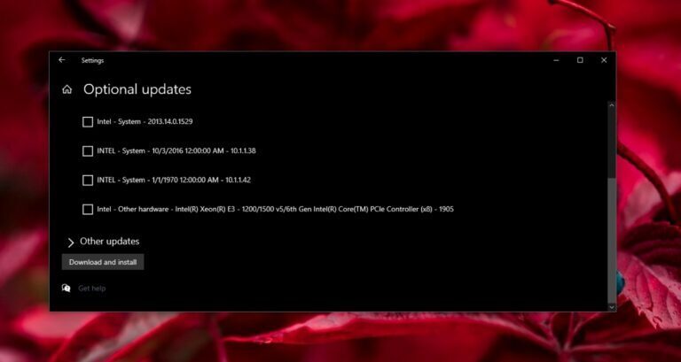How to install optional updates on Windows 10