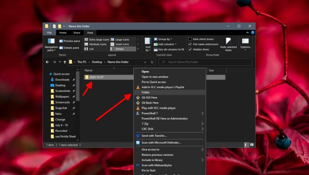How to change default new folder name on Windows 10