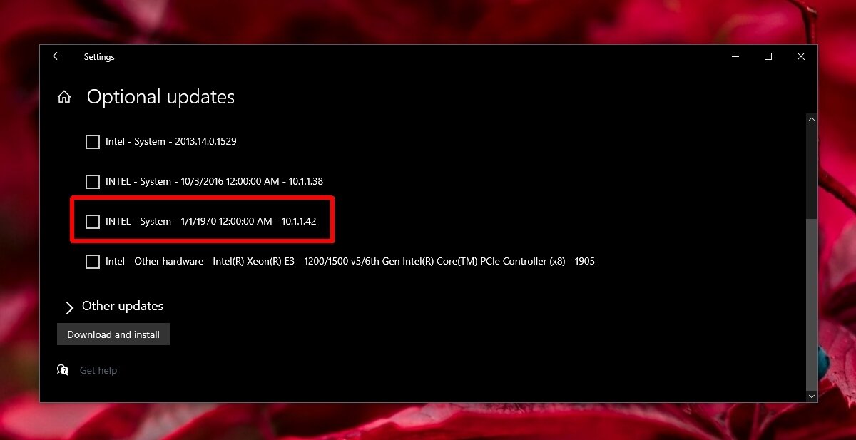 How to install optional updates on Windows 10