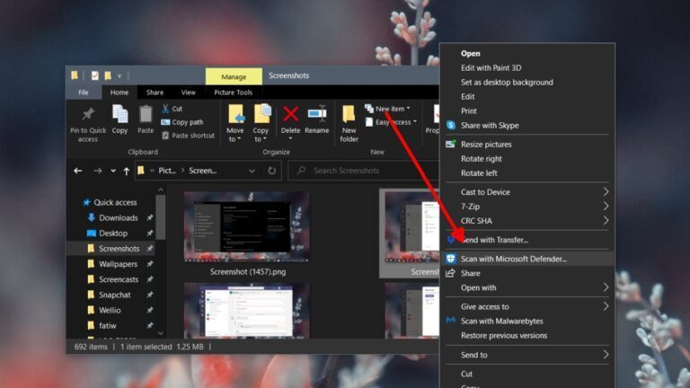 How to scan a file or folder with Windows Defender on Windows 10