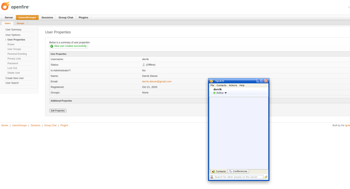 How to host a chat server with OpenFire on Linux