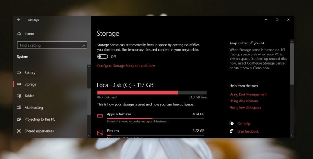 How to run the disk cleanup tool on Windows 10