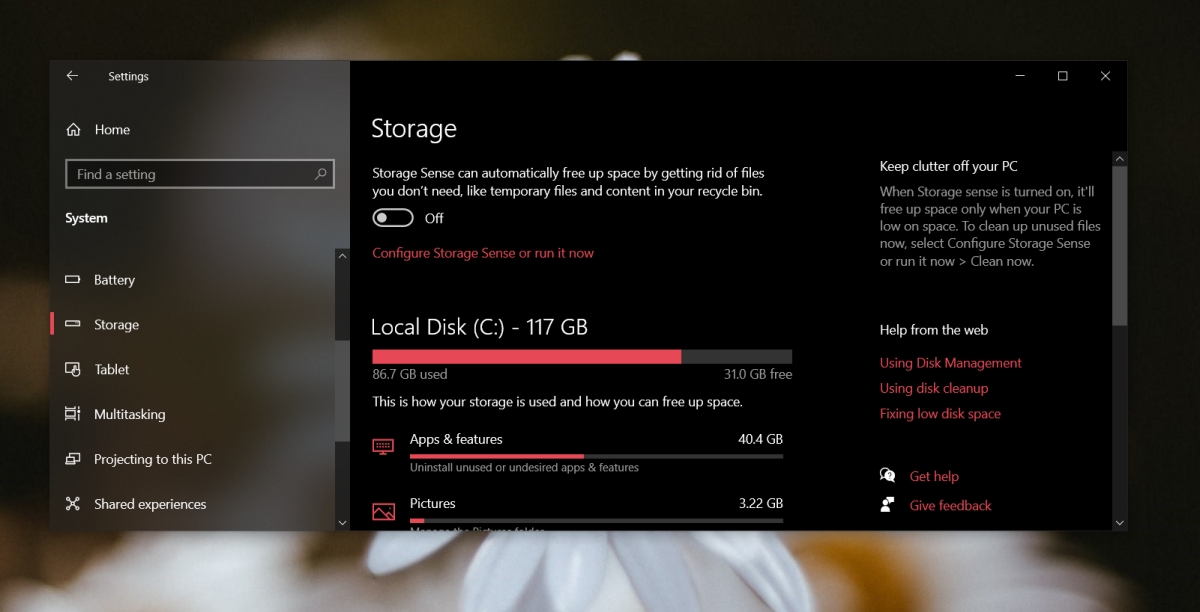 How to run the disk cleanup tool on Windows 10