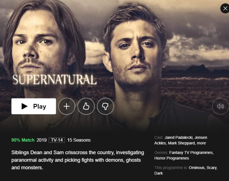 How To Watch All Supernatural Seasons On Netflix From Anywhere