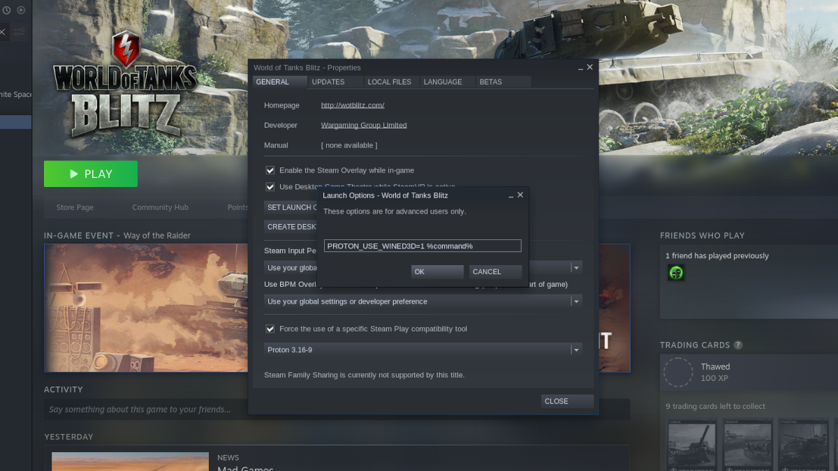 How to play World of Tanks Blitz on Linux