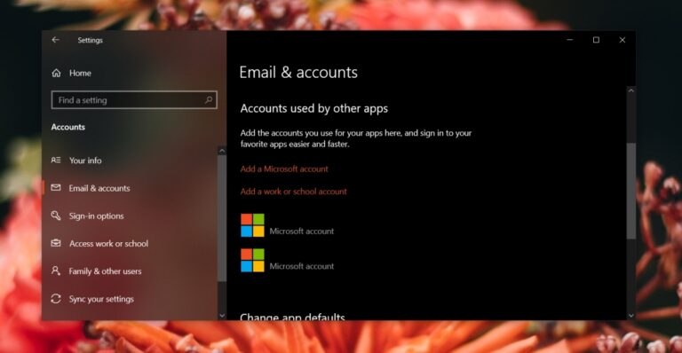 How to add alternative Microsoft account to Windows 10