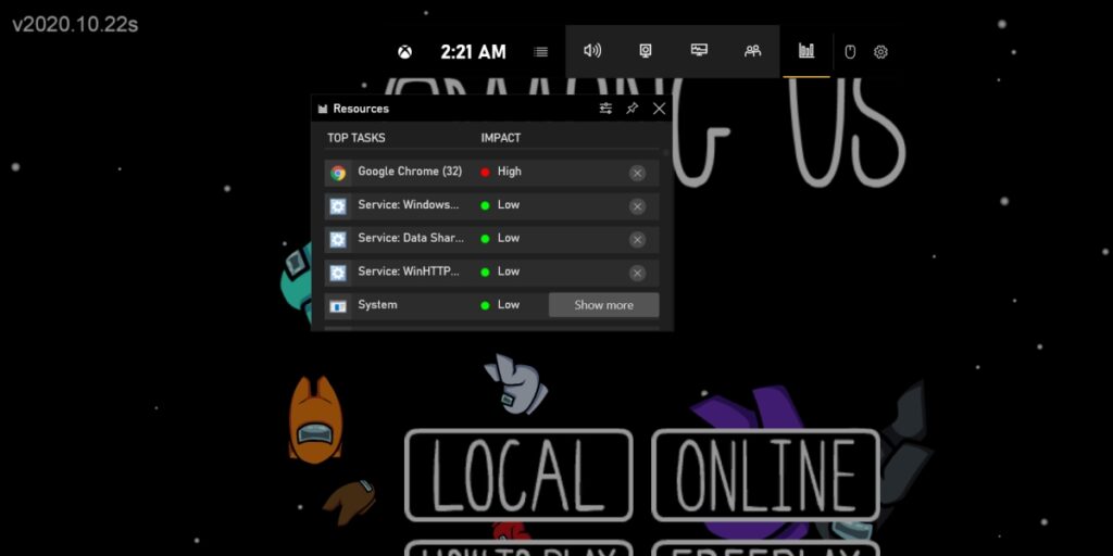 How to enable the Game bar task manager on Windows 10