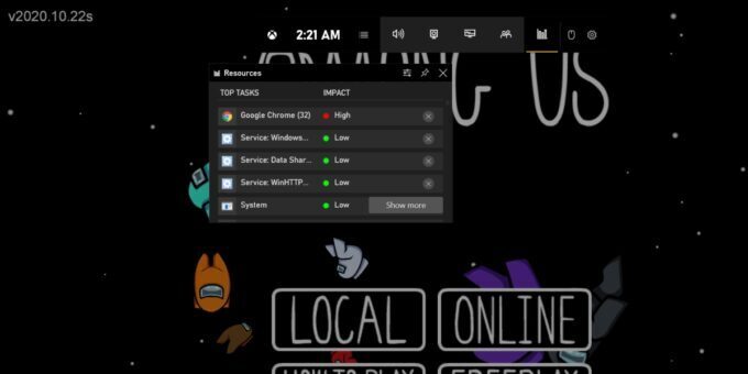 How to enable the Game bar task manager on Windows 10