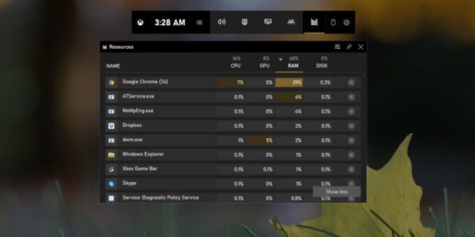 How to enable the Game bar task manager on Windows 10