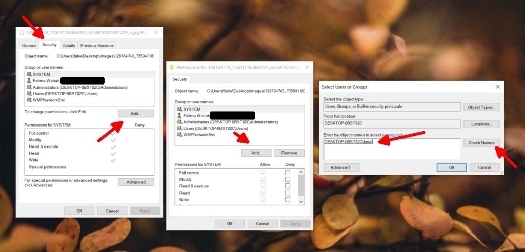 How to change file permissions on Windows 10