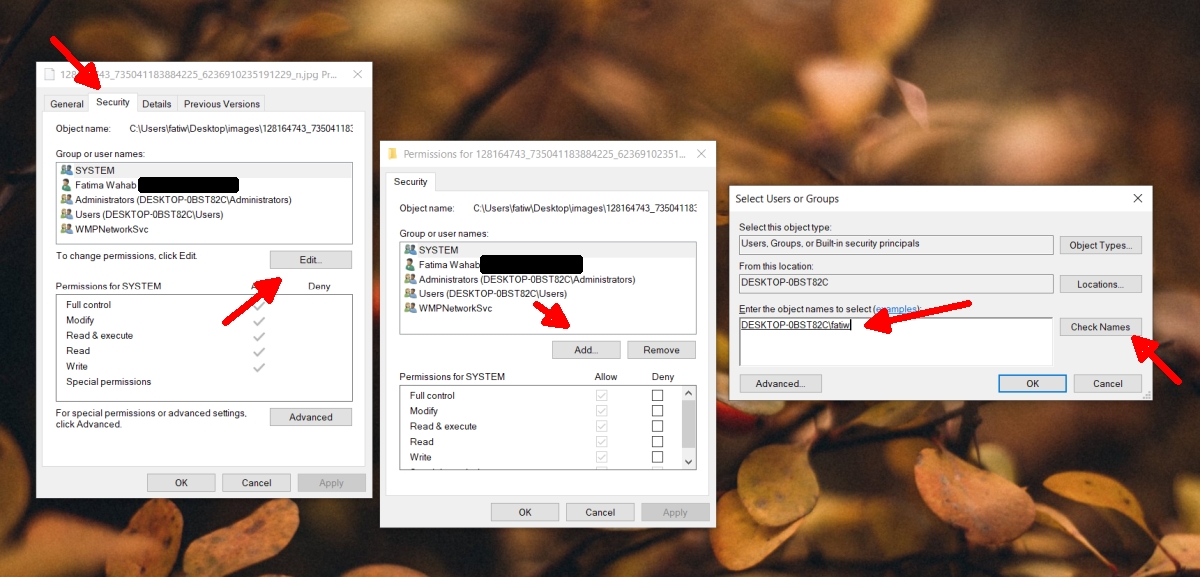 How to change file permissions on Windows 10