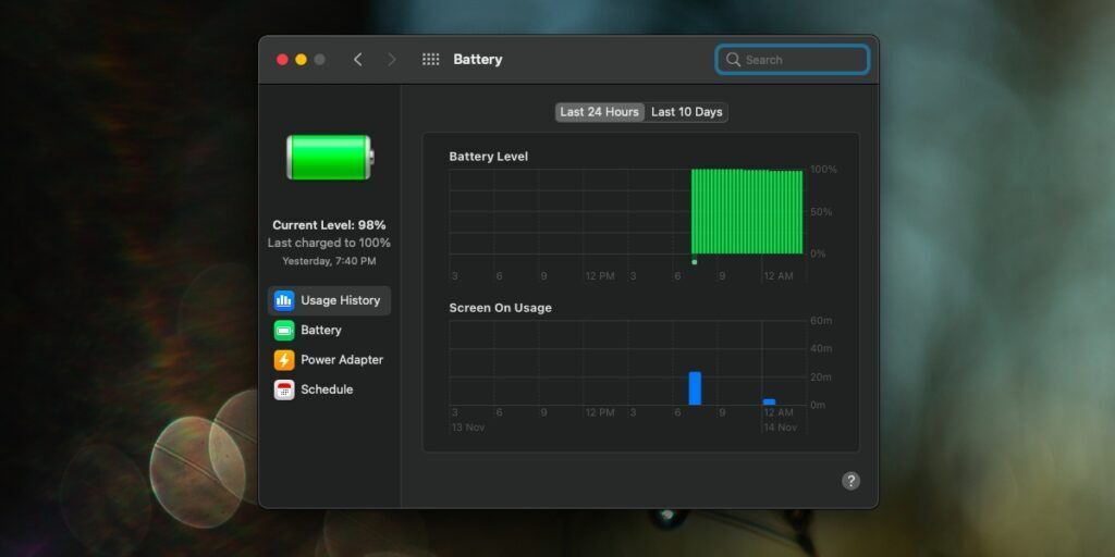 How to view battery usage on macOS Big Sur