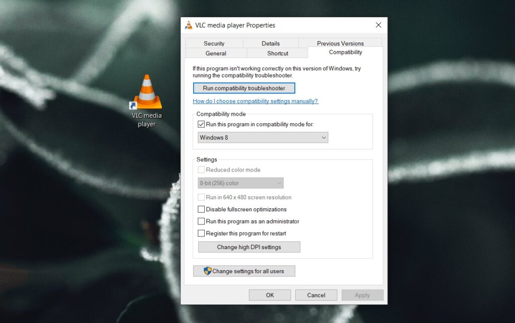 How to enable/disable compatibility mode for apps on Windows 10