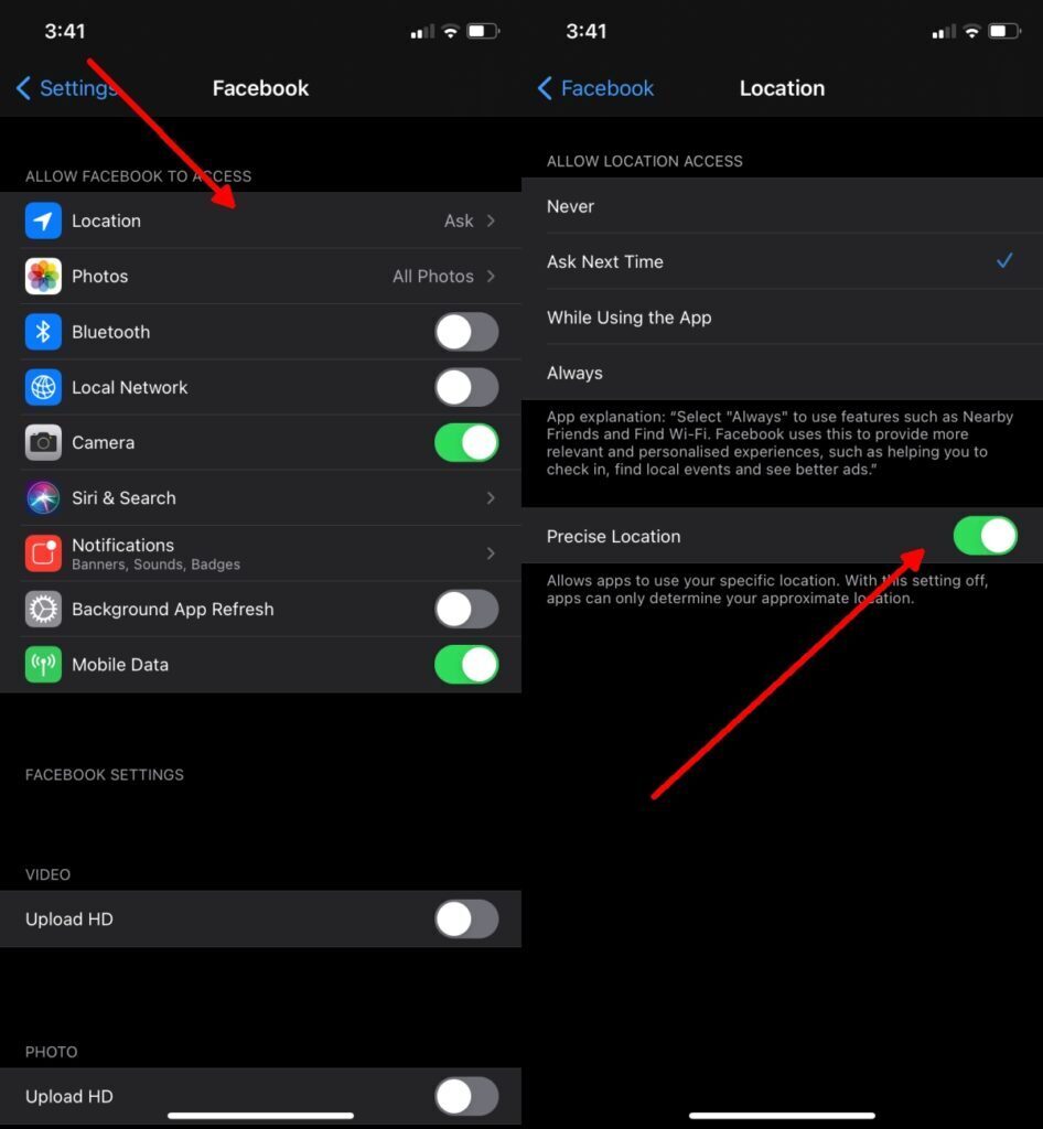 How to disable precise location in iOS 14