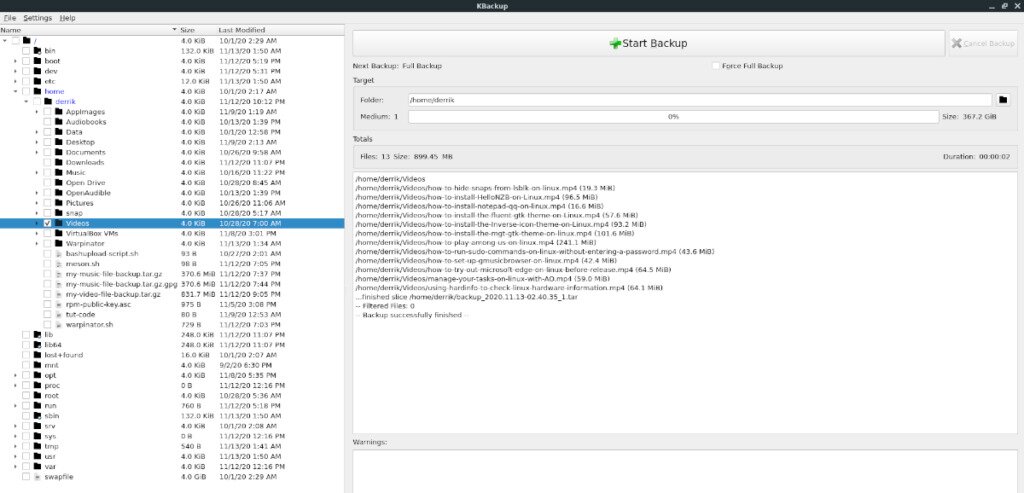 How to back up your videos on Linux