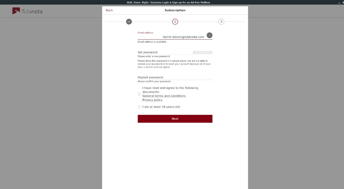 How to set up Tutanota mail on Linux