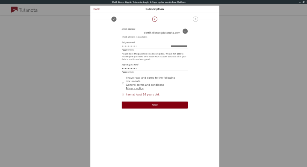 How to set up Tutanota mail on Linux