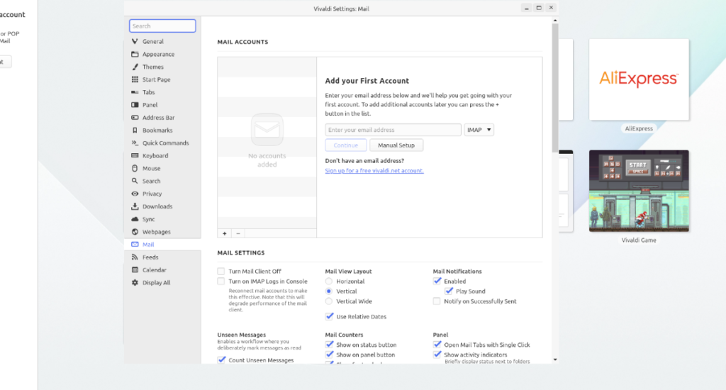 How to try out the new Vivaldi email client on Linux