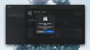 How to repair a disk in macOS