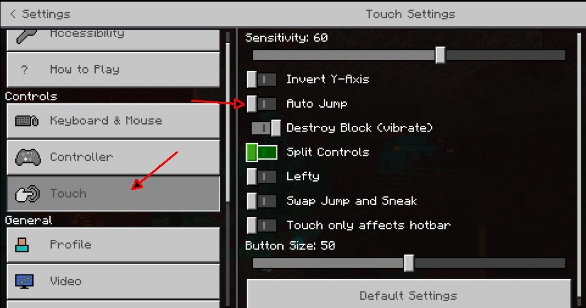 How to enable auto-jump in Minecraft on Windows 10