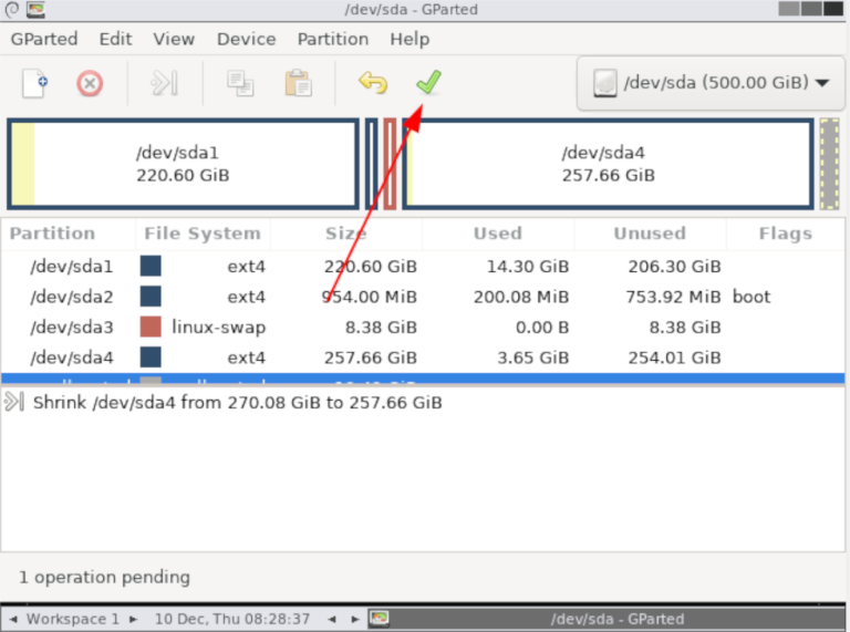 How to install Gparted partition editor on Linux